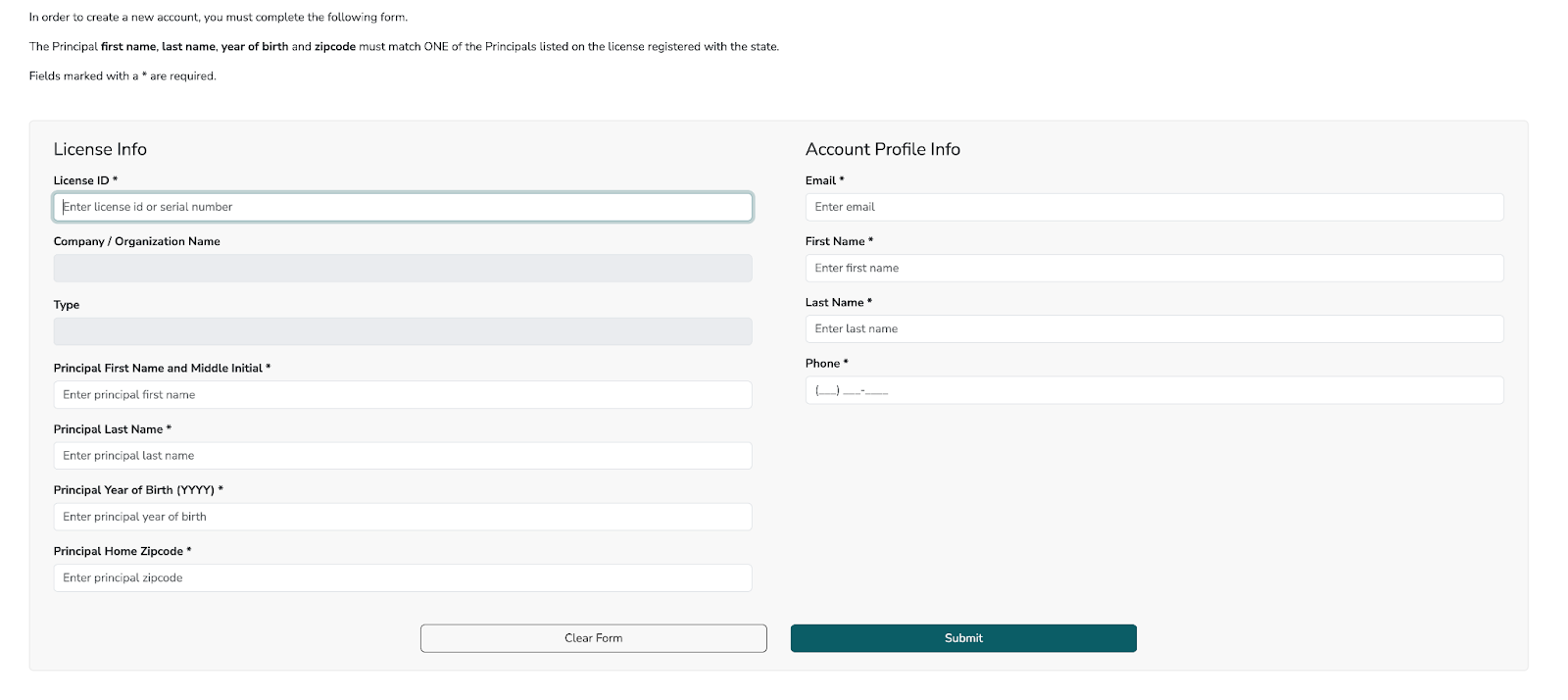 Authentication Process for Retailers
