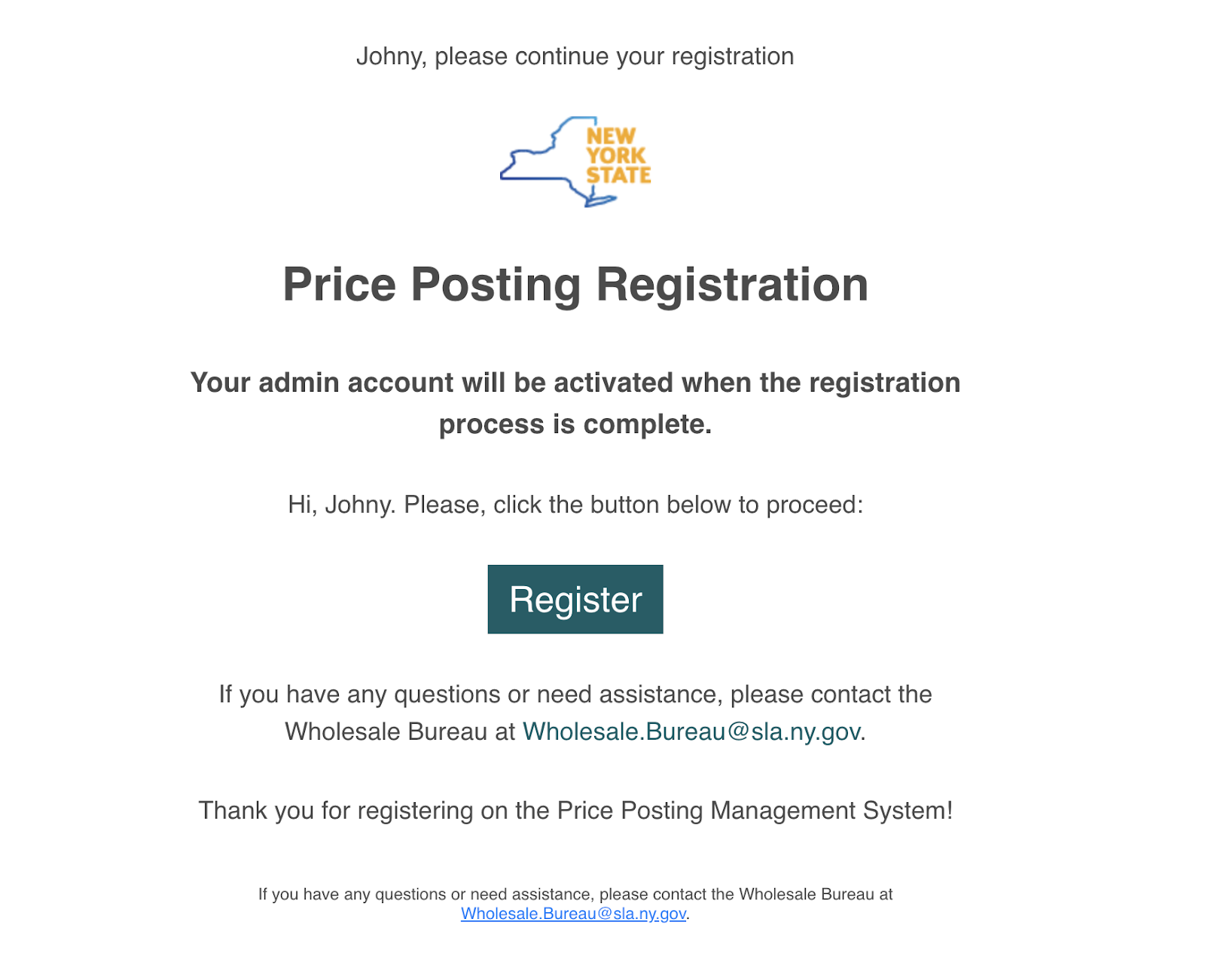 Authentication Process for Retailers